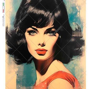 New Mod Bond Girl I Paper Designs I Rice Paper Decoupage I DIY I ...