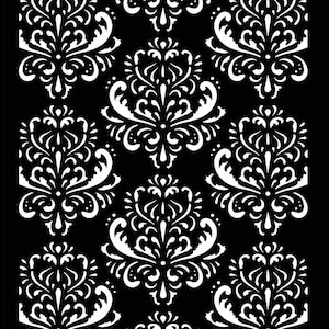 Hobbilicious Elegant Baroque Stencil by Decoupage Queen - Size A4 for ...