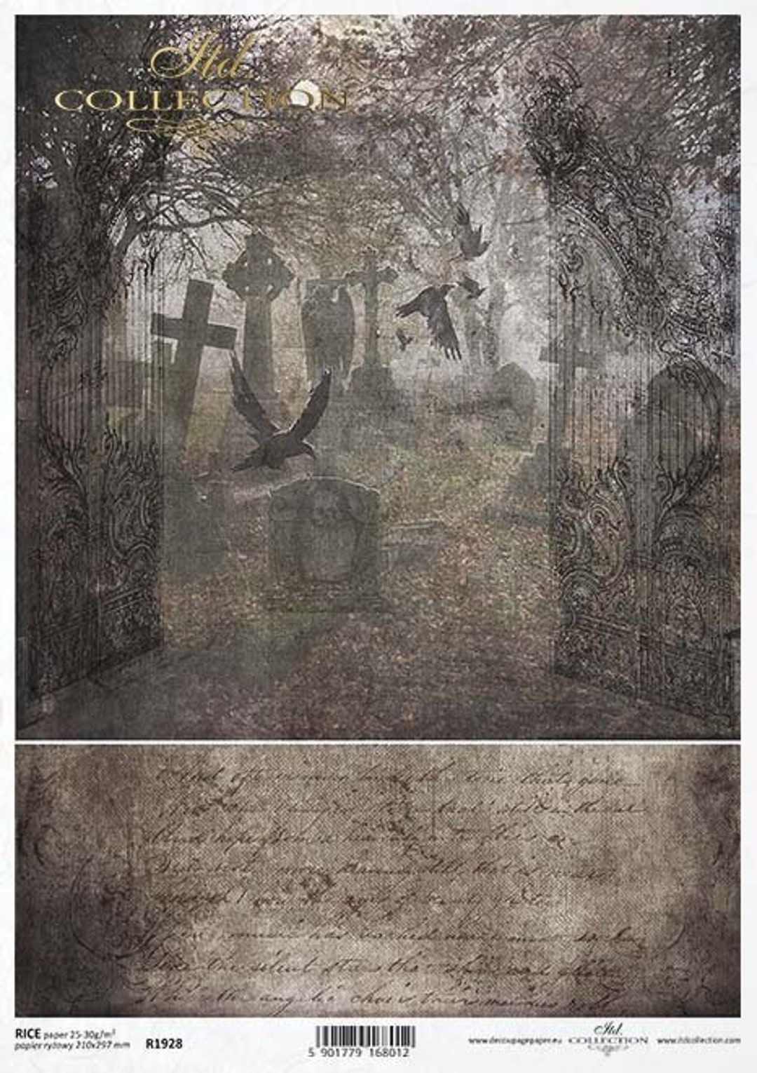 ITD Collection Cemetery Rice Paper Decoupage A4 for DIY Projects ...