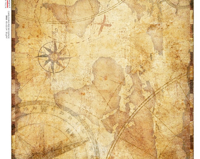 Paper Designs Washipaper Vintage Maps I Rice Paper Decoupage - Etsy