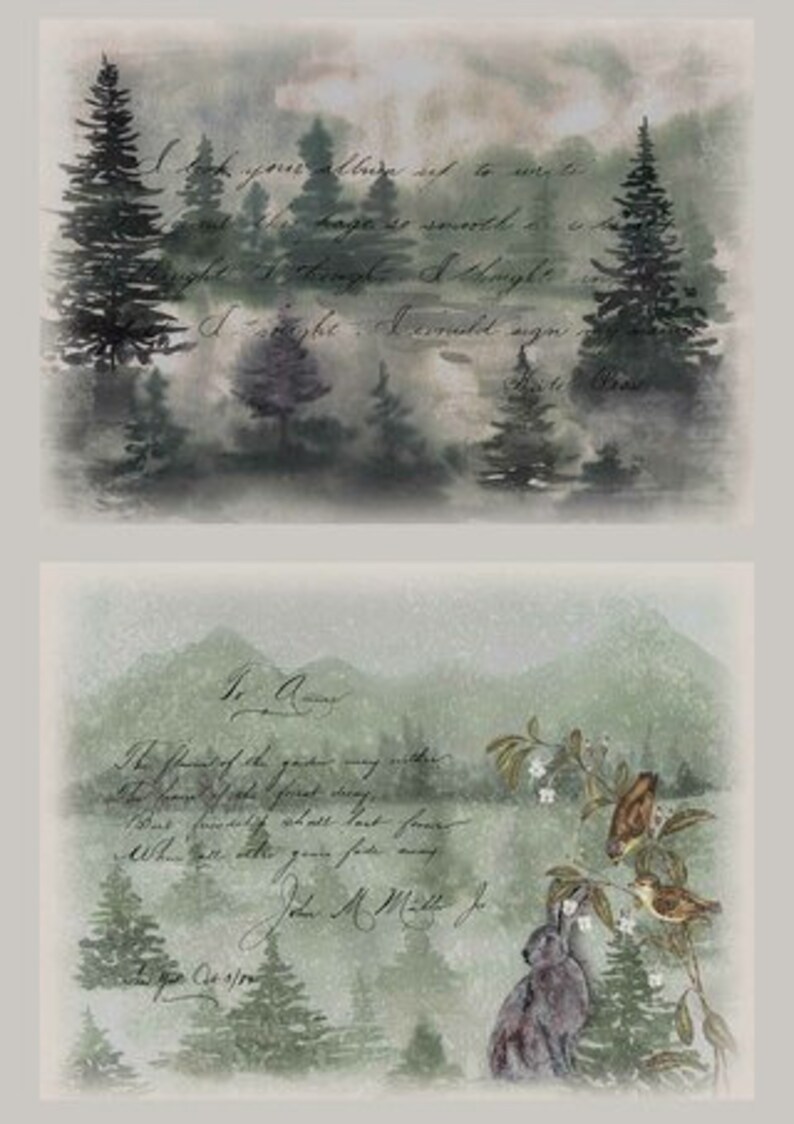 Letters From Home Rice Paper Size A4 Decoupage for Furniture | Etsy