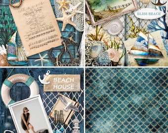 Hobbilicious Mapped in Gold Rice Paper Size A4 Decoupage by Decoupage ...