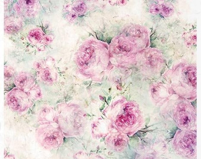ITD Collection Shabby Chic Roses Rice Paper Decoupage A4 for Decoupage ...