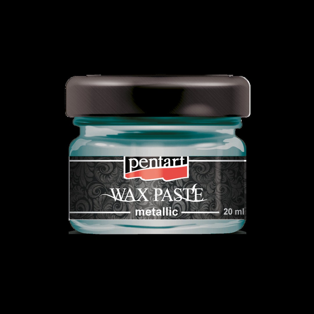 Pentart Metallic Colored Wax Paste Turtle Green for Decoupage, Mixed ...