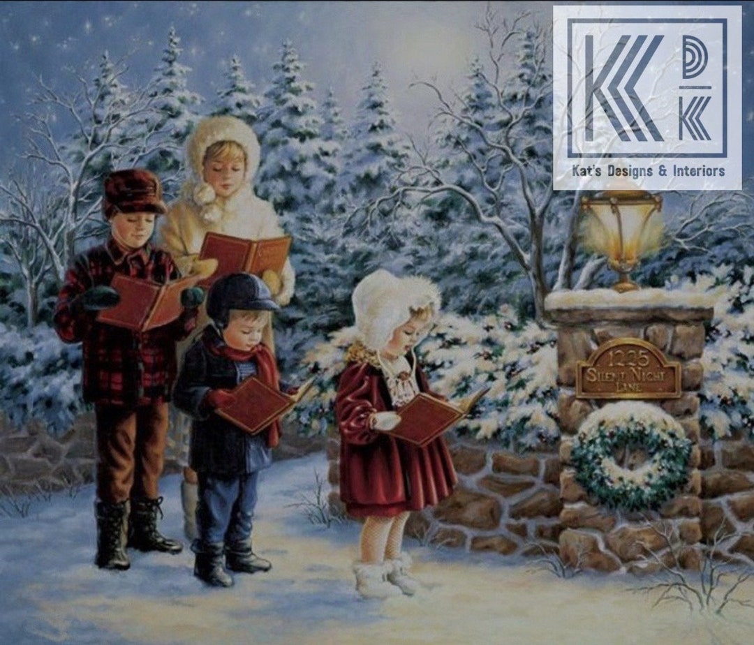 Caroling Rice Paper Size A4 by Kat's Designs for - Etsy