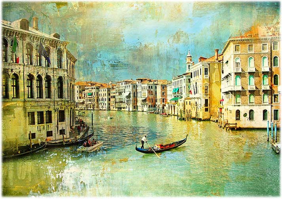 Paper Designs Washipaper Venice Canal Size A0 ( 33.1"x 48.6" ) Rice ...
