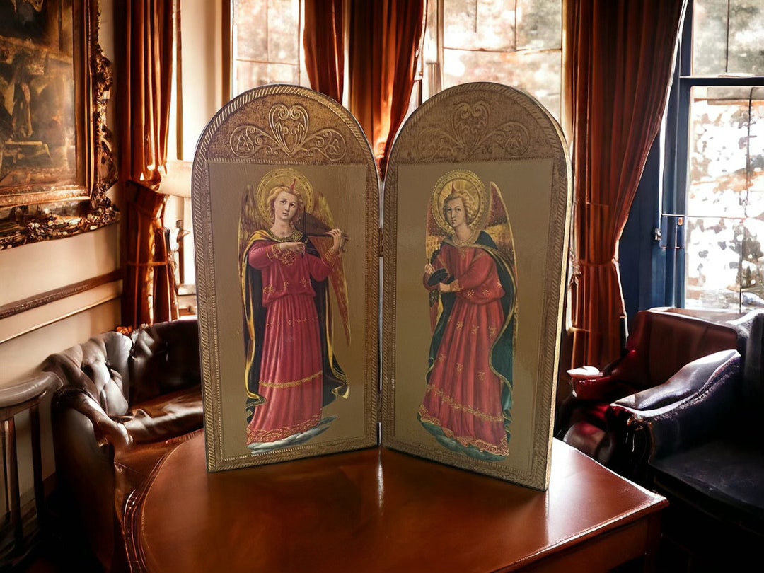 Rare Find! Beautiful 12" Vintage Fra Angelico's Musician Angels ...