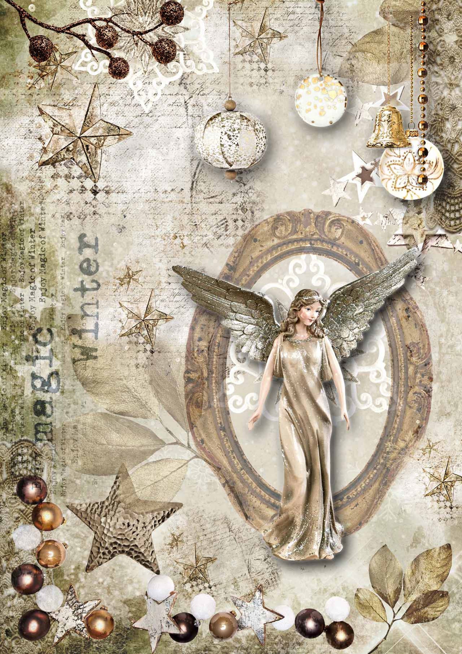 Magic of Winter Rice Paper Decoupage by Decoupage Queen Size A3 for DIY ...