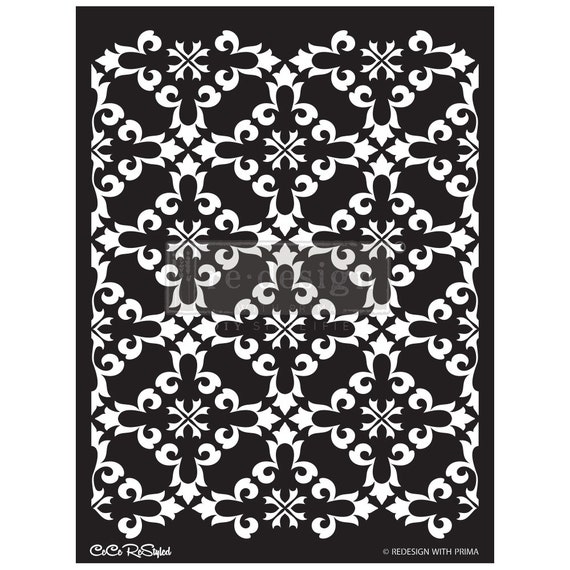 Gothic Trellis Stencil by Redesign With Prima for Furniture - Etsy