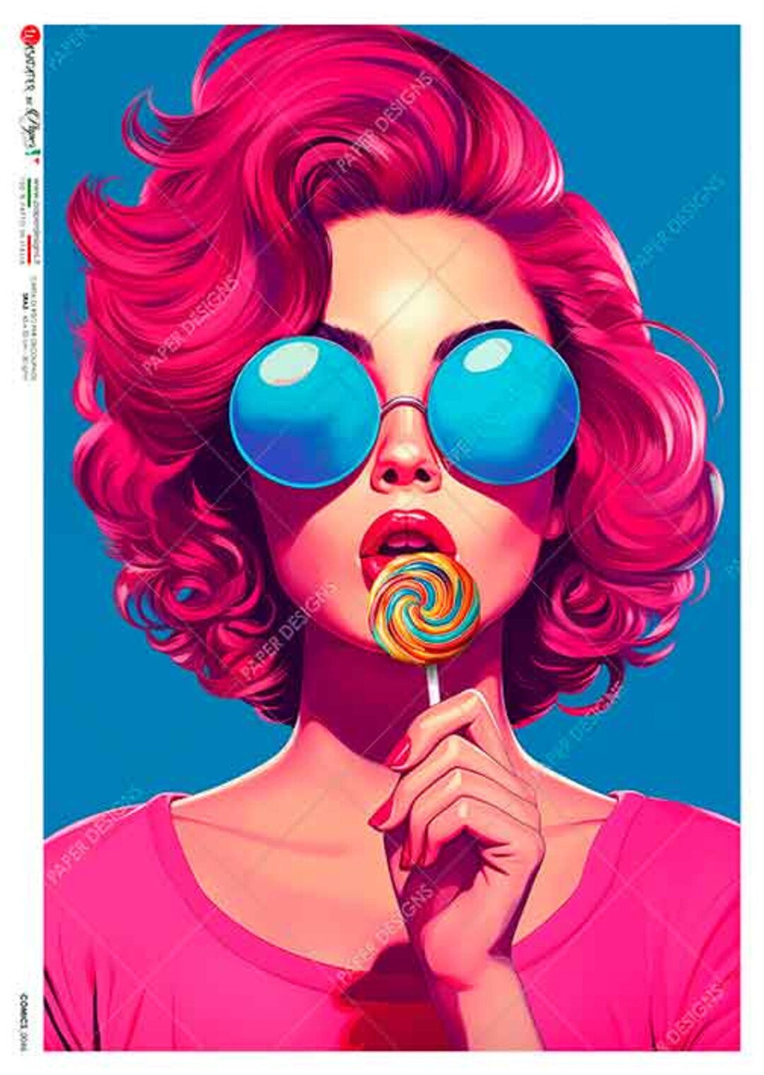 New ! Neon Lollipop I Paper Designs I Rice Paper Decoupage I DIY I ...