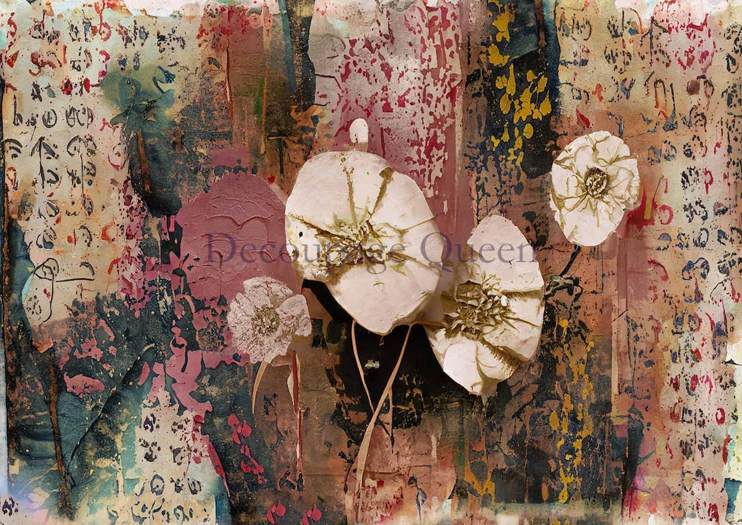 New - Andy Skinner Rice Paper Decoupage - Dusky - Decoupage Paper A4 ...