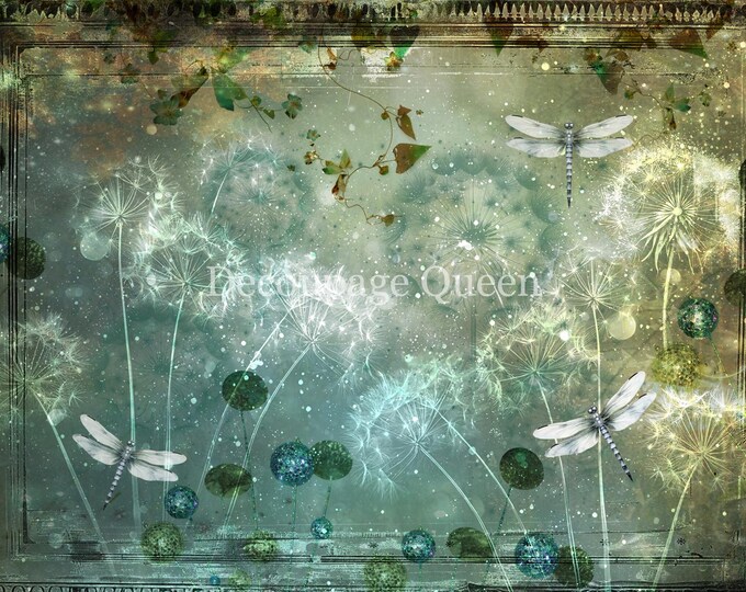 Dandelion Wishes I Decoupage Queen I Rice Paper Decoupage I Size A4 I ...