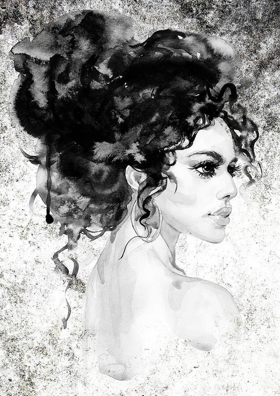 Paper Designs Washipaper Graphite Portrait II Rice Paper Decoupage A2 ...