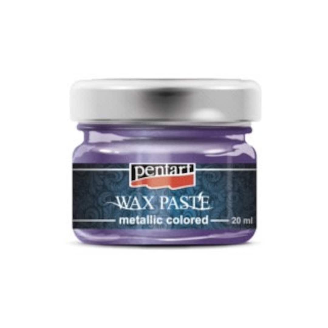 Pentart Metallic Colored Wax Paste Purple for Decoupage, Mixed Media ...