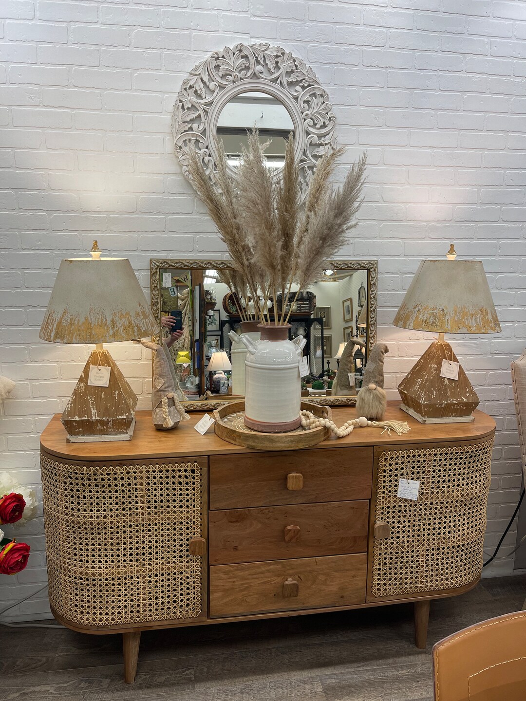 Beautiful Boho Buffet Sideboard Server Console or Entryway - Etsy