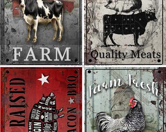 Welcome to the Farm I Decoupage Queen I Rice Paper Decoupage I Size A4 ...