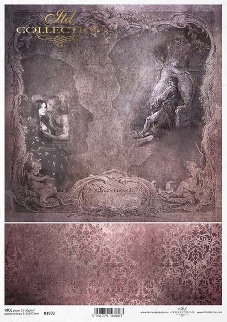 ITD Collection Gothic Stories Rice Paper Decoupage A4 for Decoupage ...