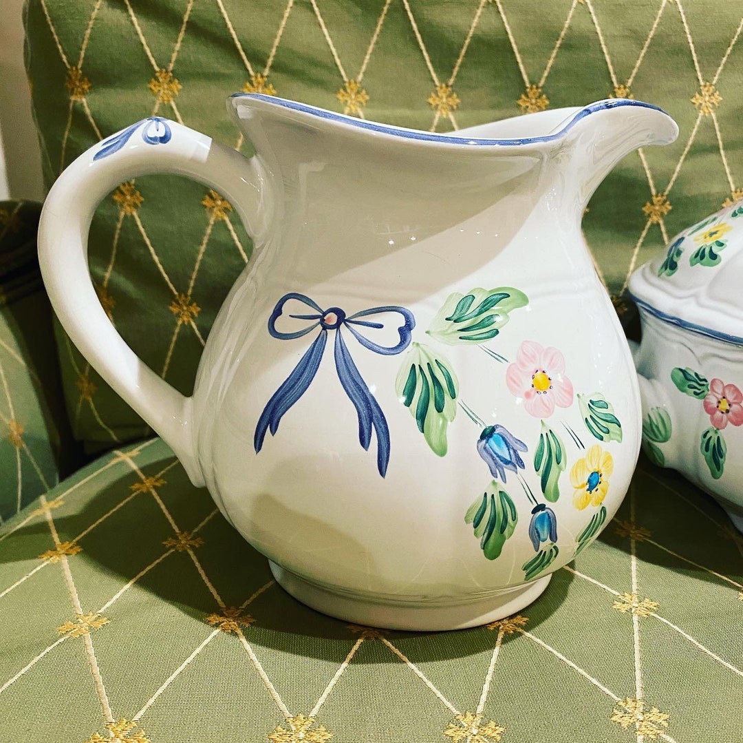 Herend Village Pottery Pitcher - Etsy