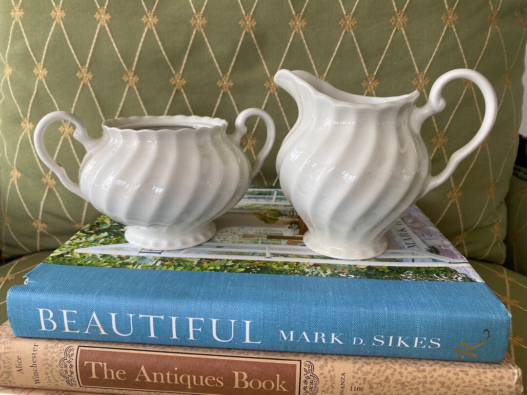 Vintage Snow White Regency by Joshnson Brothers England Cream and Sugar ...