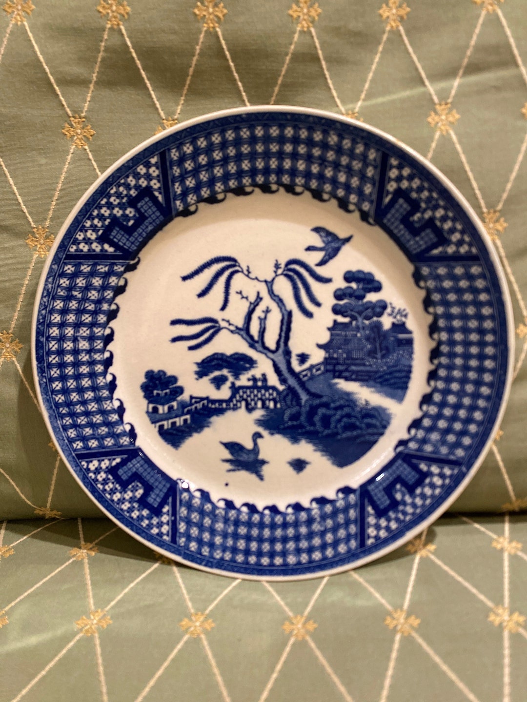 Blue Willow Dinner Plate - Etsy