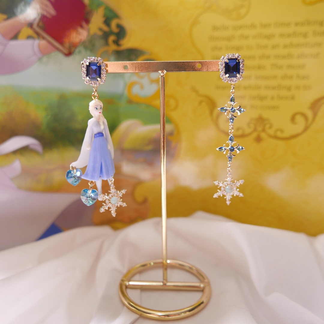 Frozen Elsa Swarovski Earrings - Etsy UK