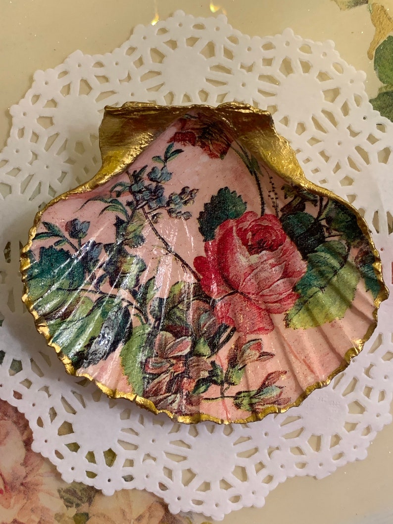 Sea Shell Victorian Roses - Etsy