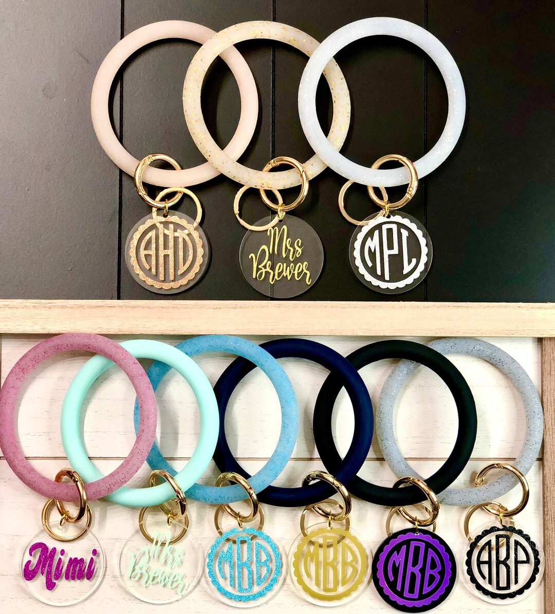 Trendy O Keychain With Custom Monogram - Etsy