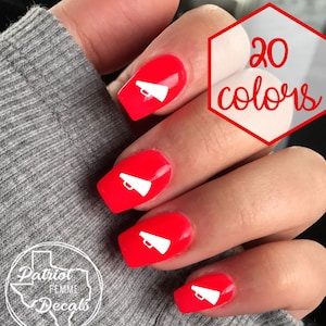 Cheer Nail Decals Nails Decal Stickers Game Designs Art Gift Idea Ideas ...