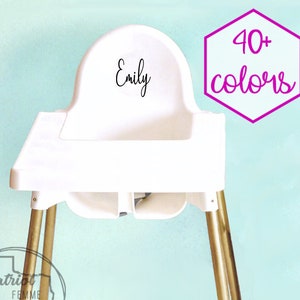 Custom Kid's Furniture Decal Name Sticker Label Kids Room Decor Ideas ...