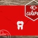Orthodontics Braces Tooth Decal Set of Orthodontic Stickers Teeth ...