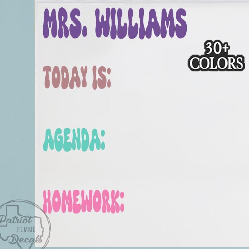 Whiteboard Decals - Etsy