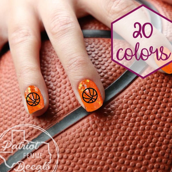 Basketball Nail Art - Etsy
