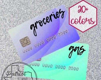 Credit Card Label | Etsy