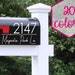 Custom Modern Mailbox Address Label Street House Ideas Sticker Decal ...
