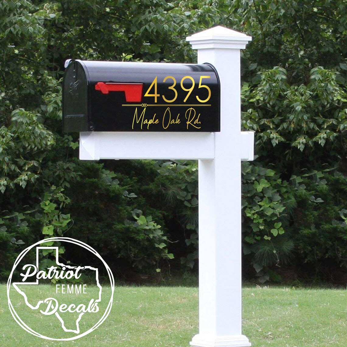 Custom Modern Mailbox Address Label Street House Ideas Sticker - Etsy