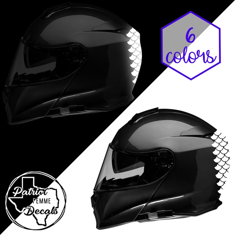 Mermaid Reflective Bike Safety Decals Helmet Body Decal Fork - Etsy