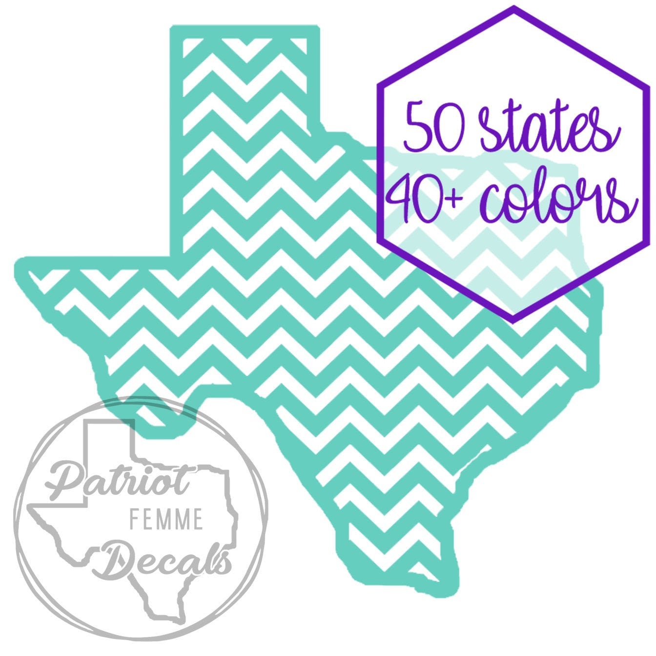 Chevron Texas State Decal Logo Sticker Animal Iphone Ipad - Etsy