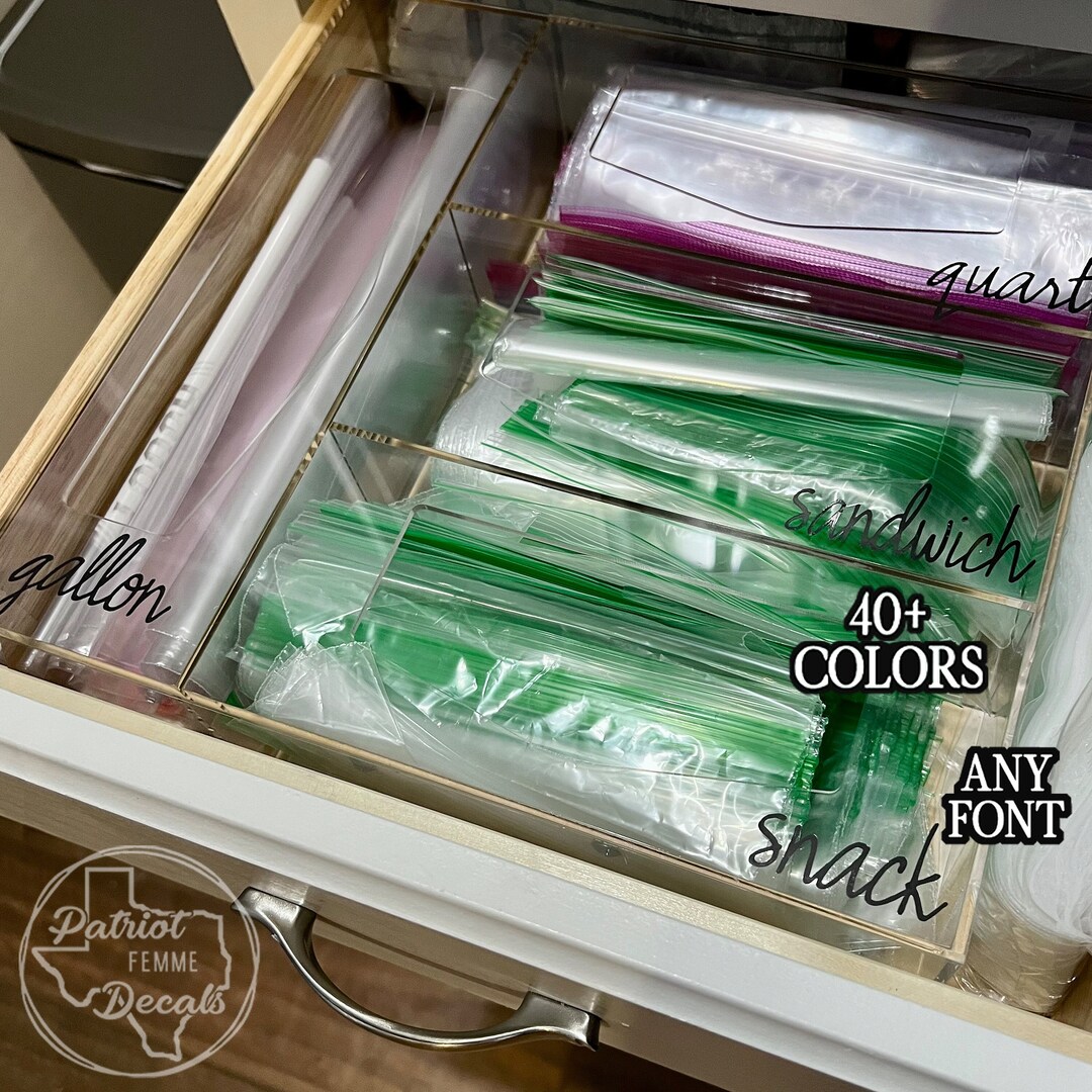 Food Storage Decals Sandwich Sticker Snack Stickers Gallon Decal Quart ...