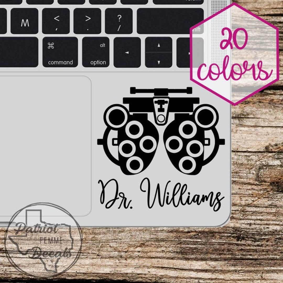 Phoropter Optometry Decal Optician Sticker Label Gift Idea Ideas Laptop ...