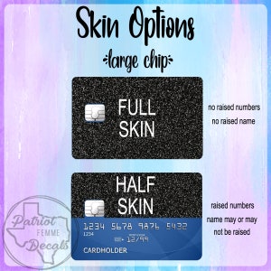 Custom Debit Card Skin Wrap Wraps Credit Skins EBT WIC SNAP Cover Decal ...