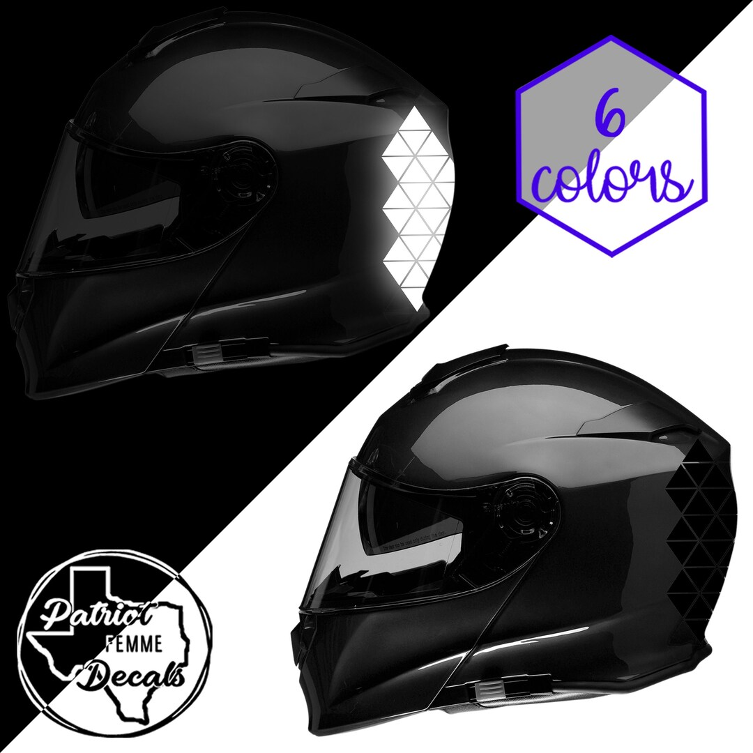 Triangle Reflective Bike Safety Decals Helmet Body Decal Fork Rim Rims ...