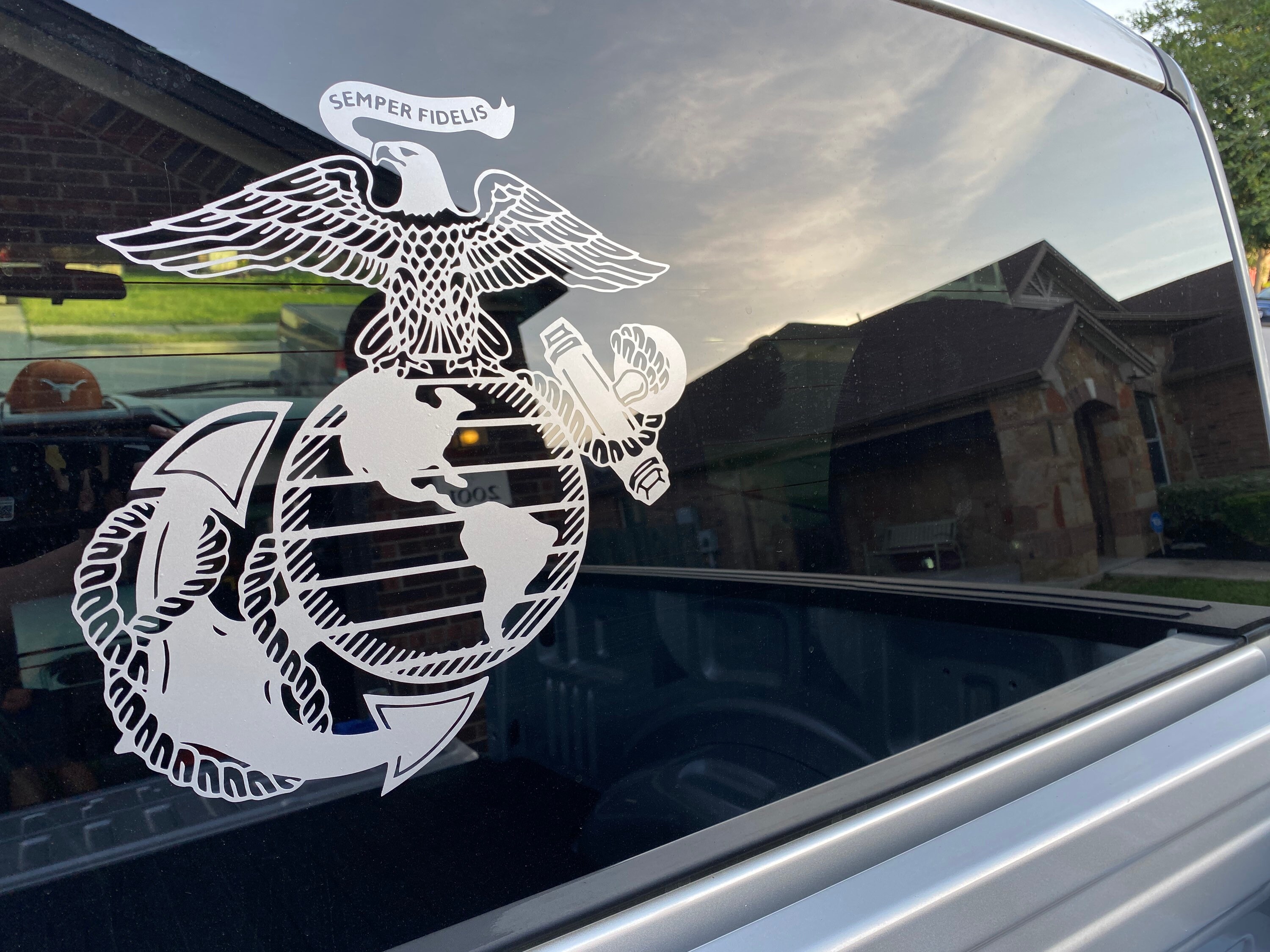 USMC Insignia Decal Logo EGA Decals Eagle Globe Anchor Window - Etsy