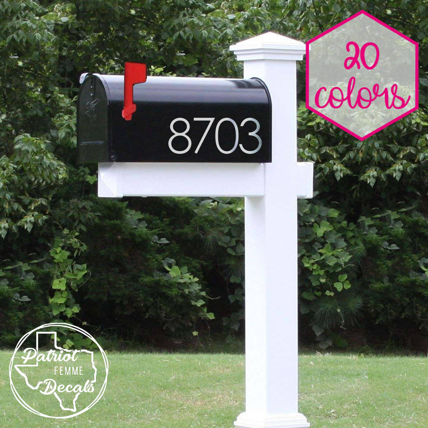 Custom House Number Label Modern Mailbox Sticker Address - Etsy