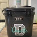 Custom Cheetah Monogram Decal Cooler Name Decals Yeti RTIC Boat RV ...