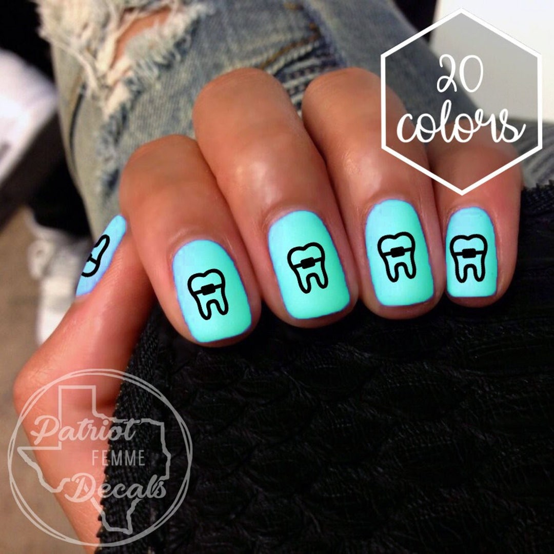 Braces Tooth Nail Decals Orthodontist Dental School Grad Gift Idea ...