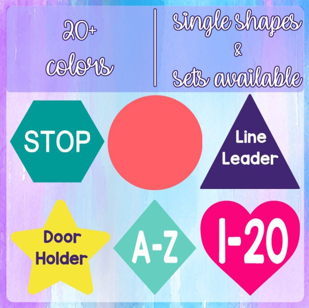 Line up Dots Floor Markers Door Holder Leader School Spots Shapes Ideas ...