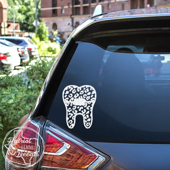 Braces Decal Tooth Sticker Gift Idea Ideas Decals Custom Teeth Stickers ...