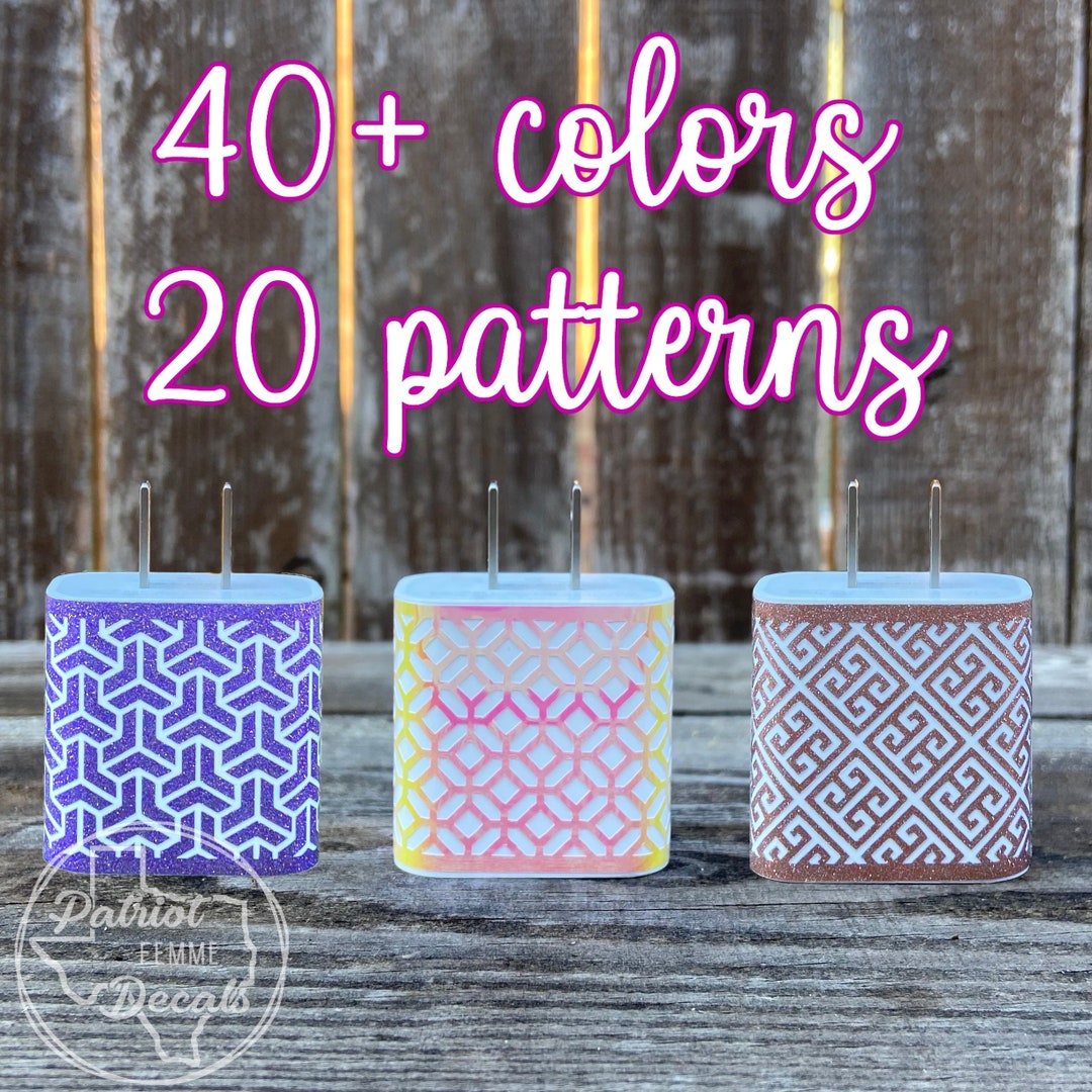 Custom iPhone Charger Decal USB-C Label Skin Wrap iPad Pro Air Max USB ...