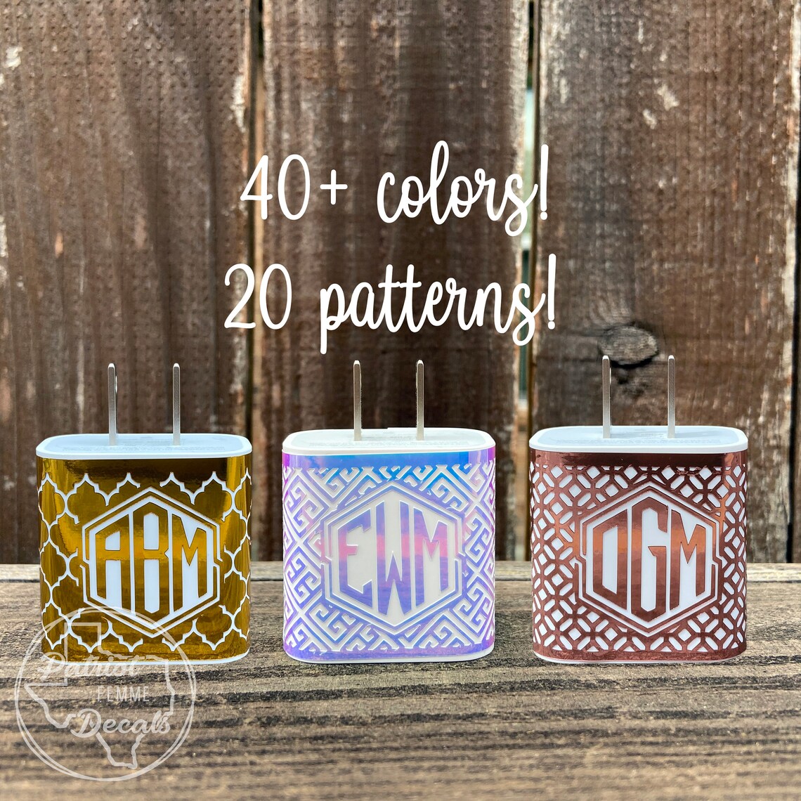 Custom iPhone Charger Decal USB-C Label Skin Wrap iPad Pro Max USB C ...