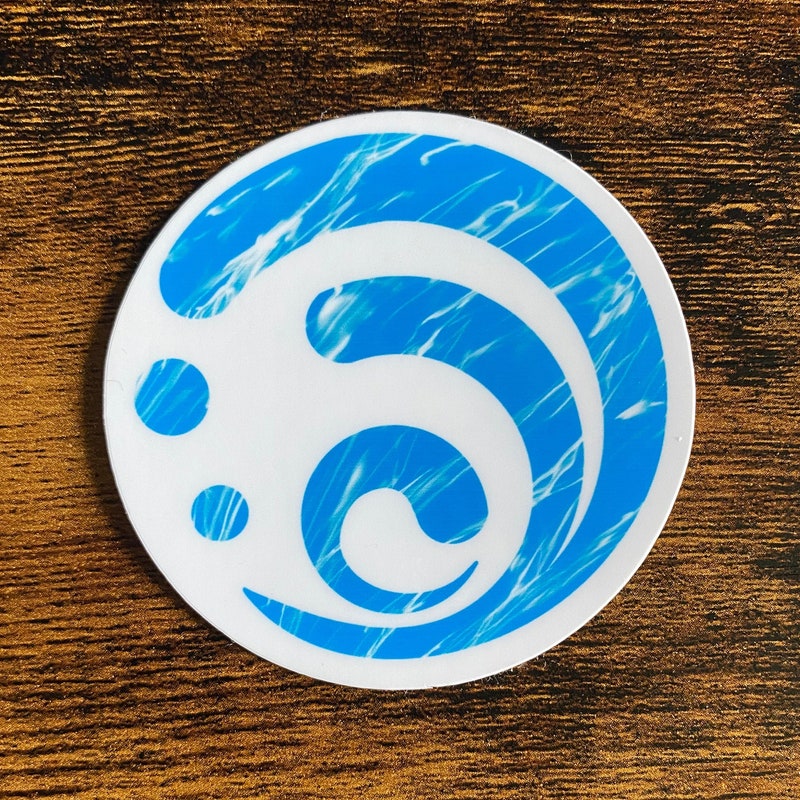 Genshin Hydro Stickers - Etsy